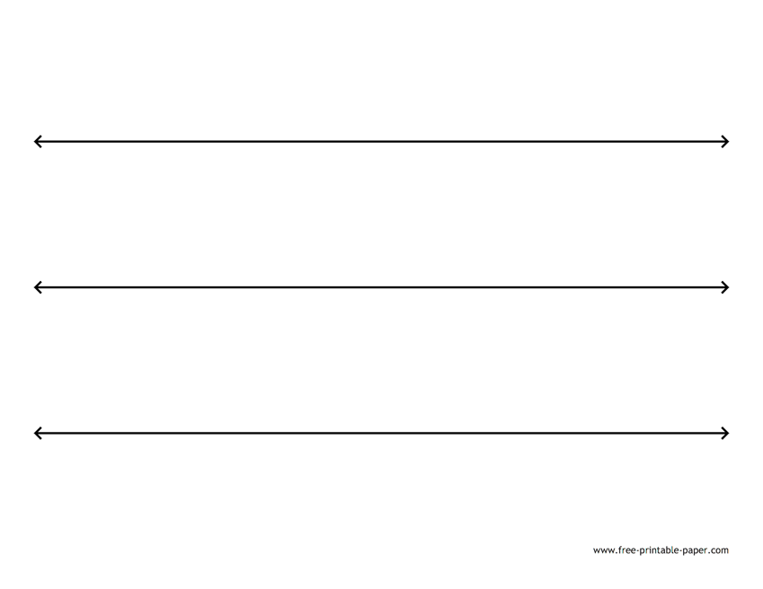 Blank Number Lines Free Printable Paper