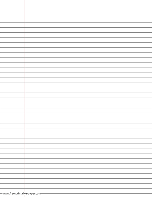 Free Printable Lined Paper PDF Lined Paper To Print Free Printable 